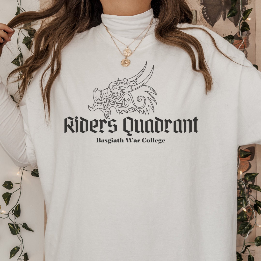 Fourth Wing Shirt Dragon Rider Shirt Riders Quadrant Dragons Shirt Book ...
