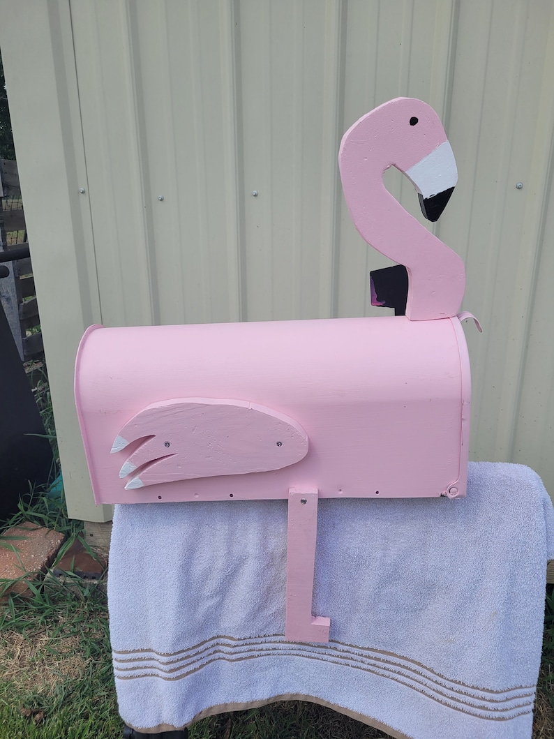 Pink Flamingo Mailbox - Etsy
