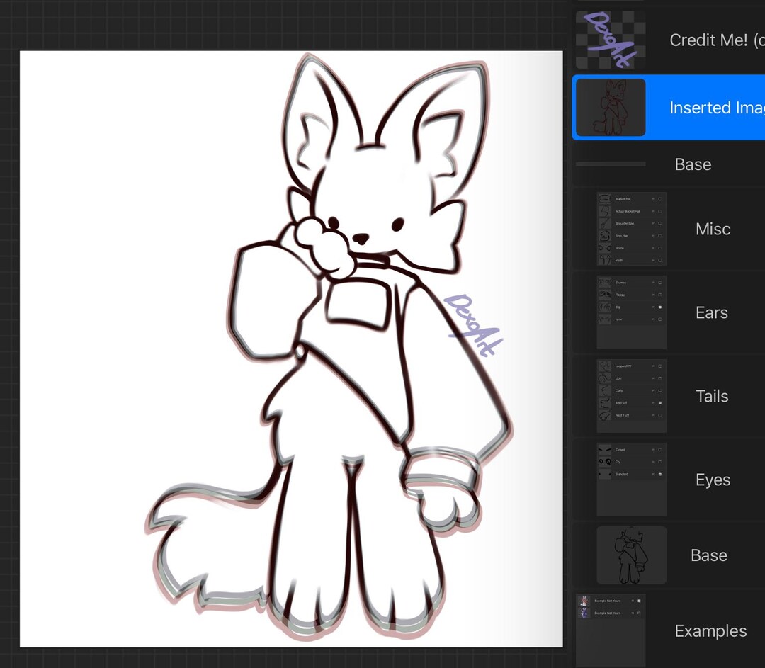Cute Furry Base - Etsy