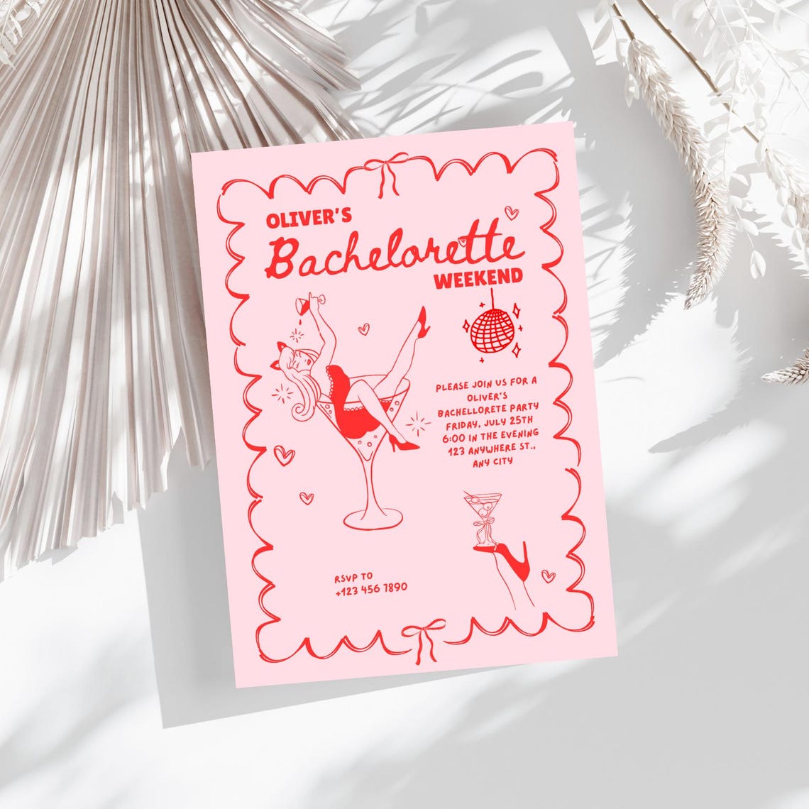 Editable Bachelorette Party Invitation | Bachelorette Weekend Invite ...