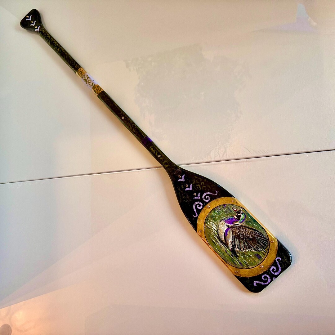 Majestic Wood Duck - Hand-painted Decorative Paddle | Costelow Studios ...