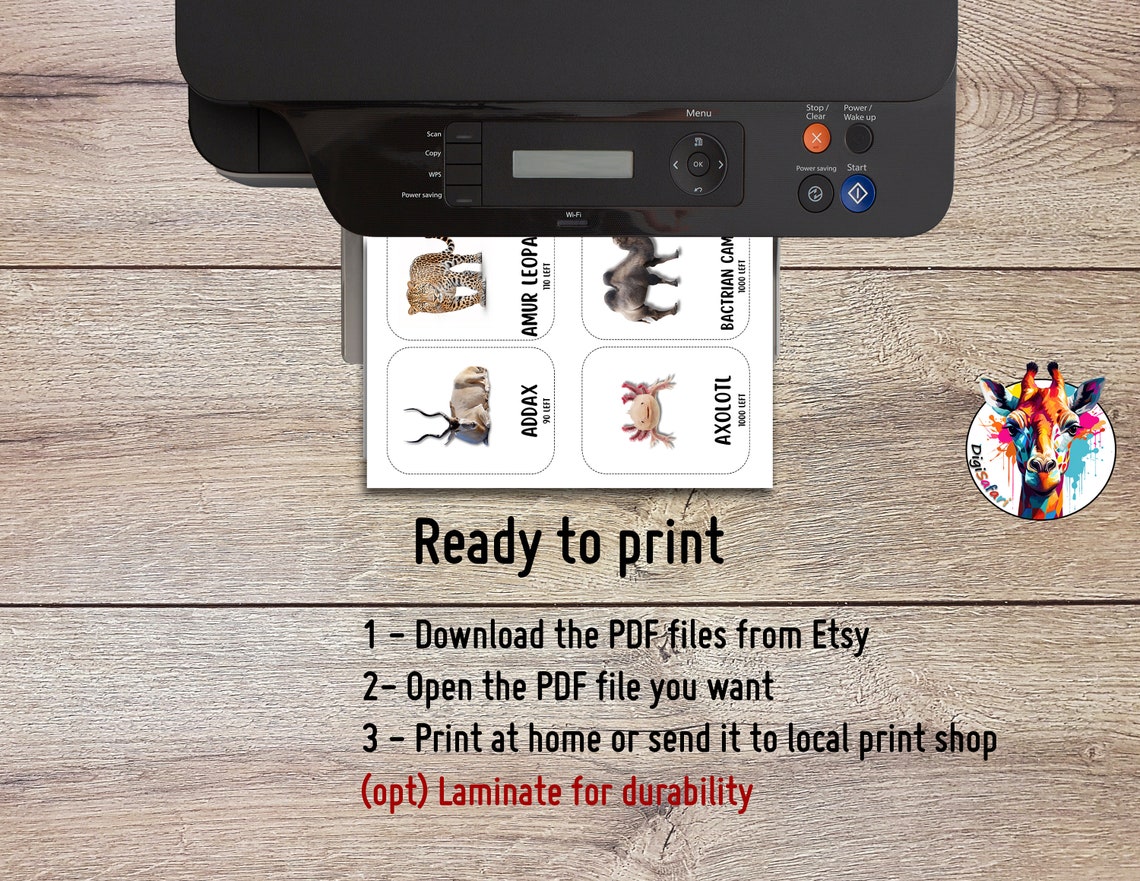 Endangered Animals Flashcards Montessori Education Educational ...