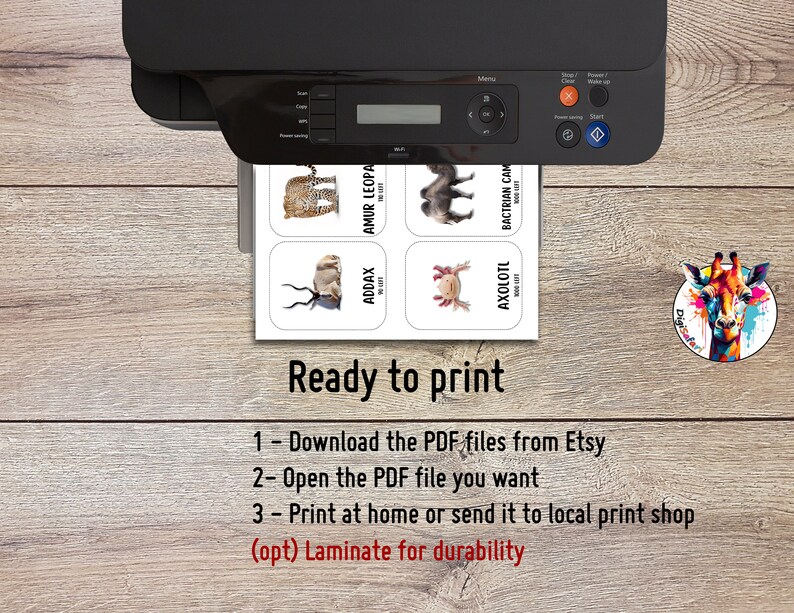 Endangered Animals Flashcards Montessori Education Educational ...