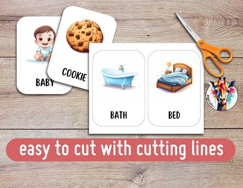 First Words Mastery Cards 80 Cards Set Montessori Flashcards ...