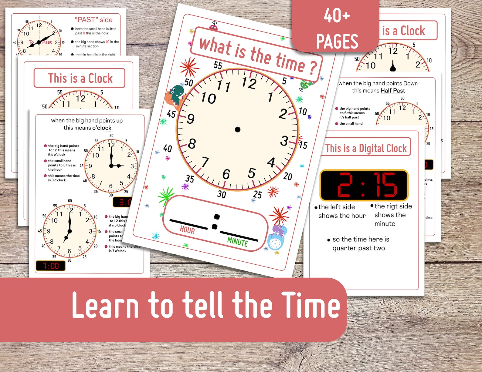 Printable Time-teaching Resource: Fun Analog Clock Activities for Kids ...
