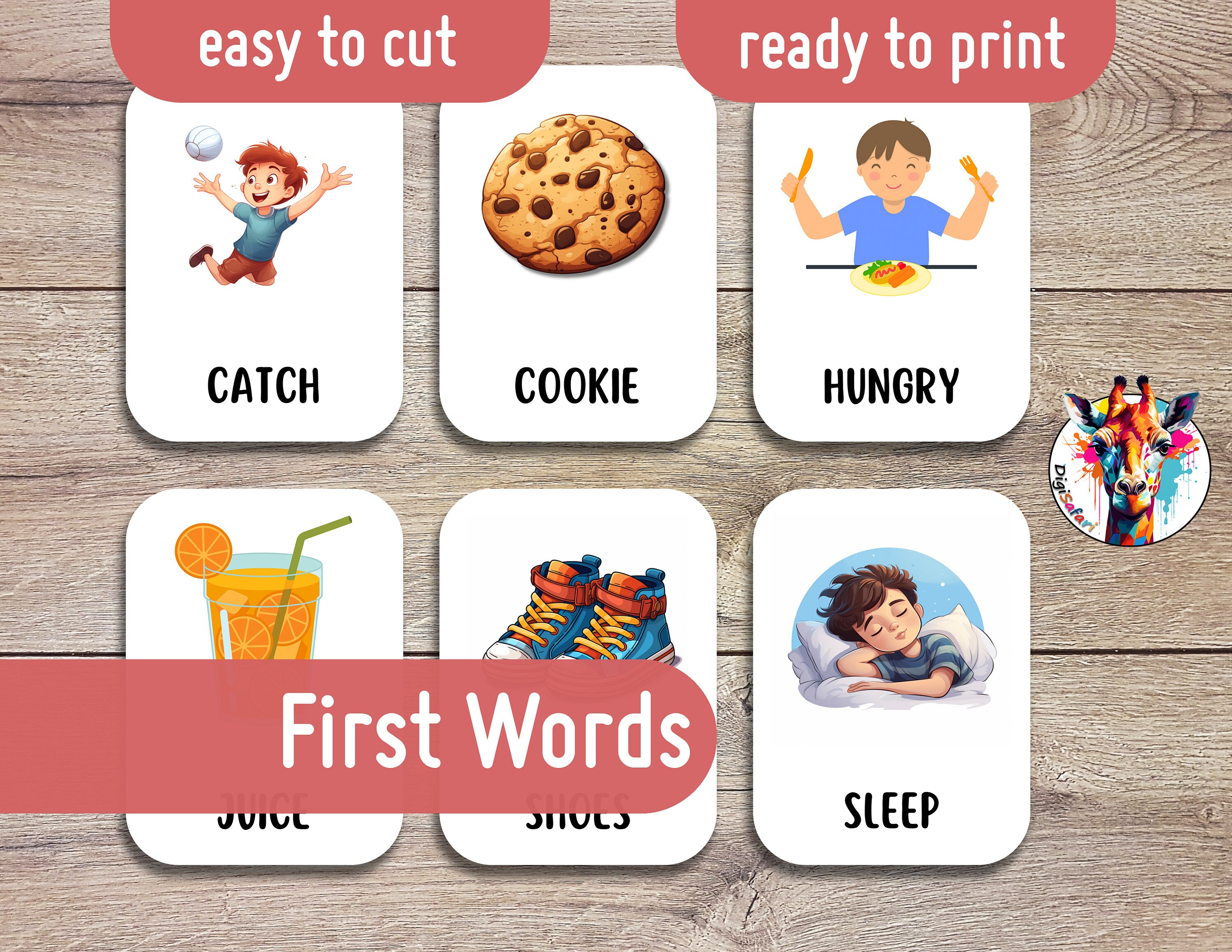 First Words Mastery Cards 80 Cards Set Montessori Flashcards ...