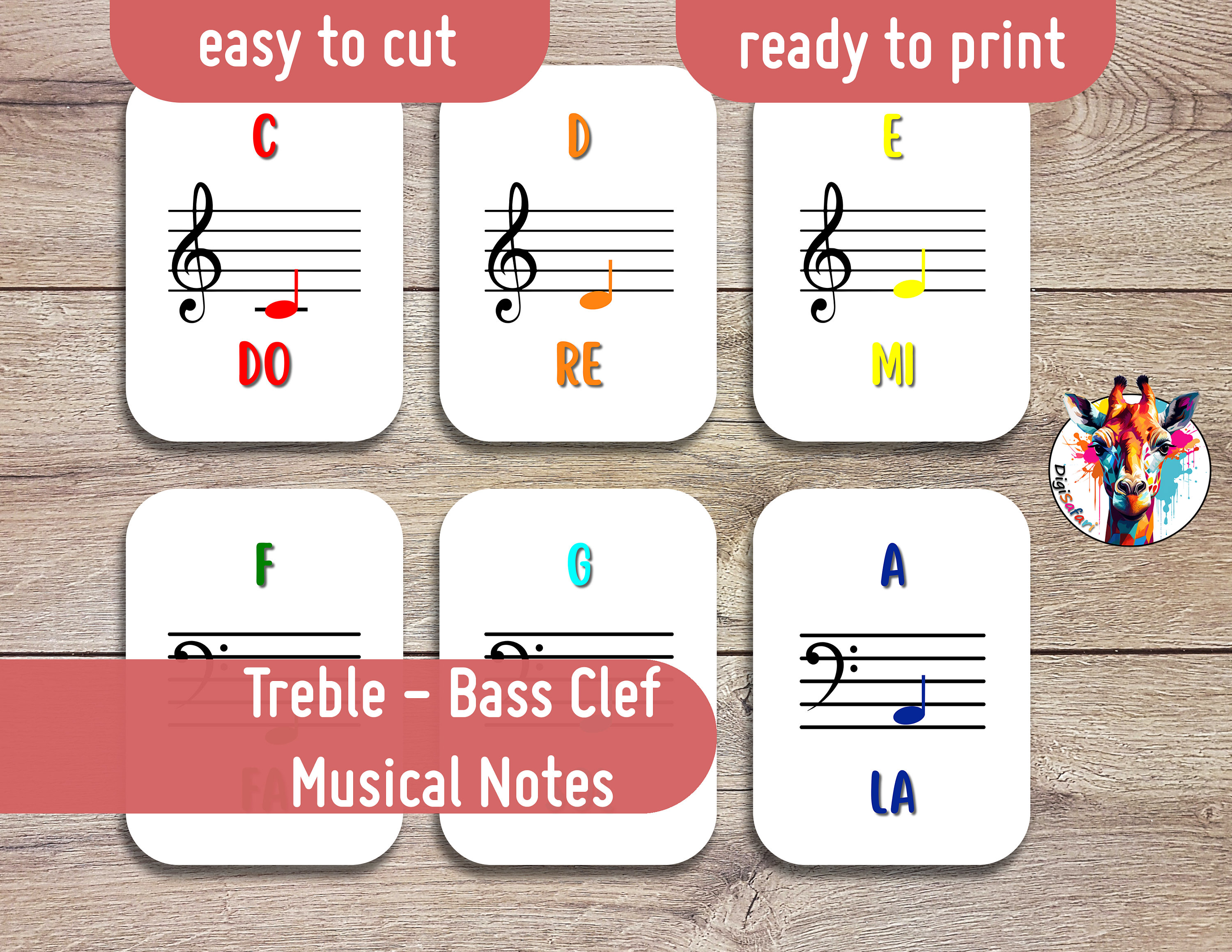 Unleash Musical Learning: Treble-bass Clef Flashcards | Montessori ...