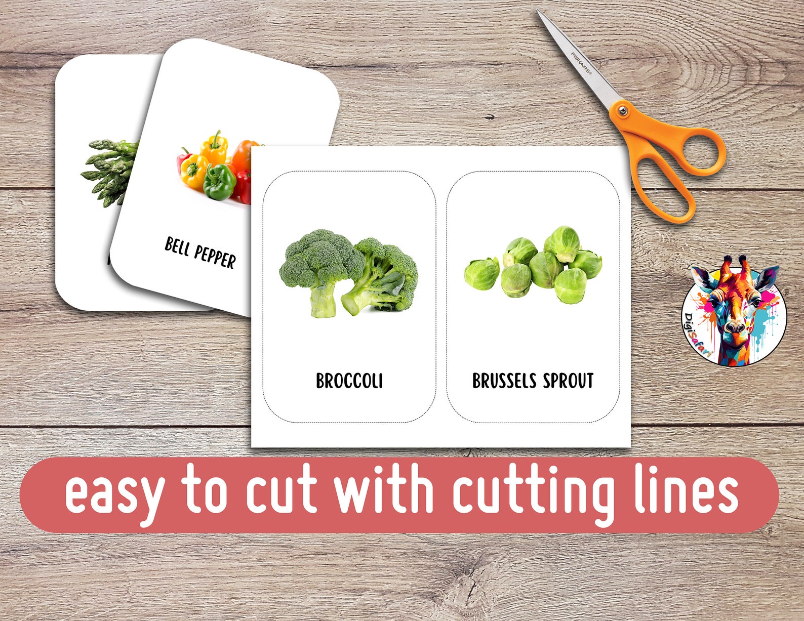 Explore Healthy Choices With Vegetable Flashcards | Montessori ...