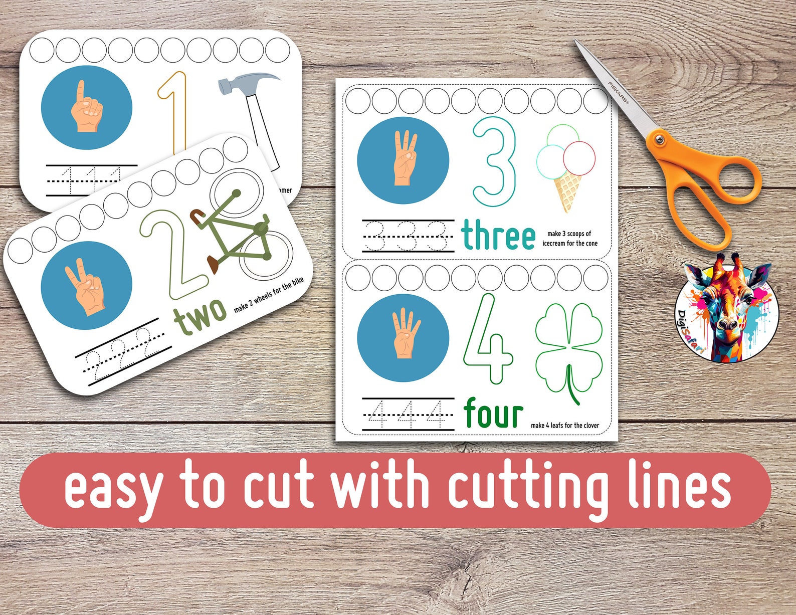 Creative Counting Play Doh Mats Numbers 1-10 Toddler Activities ...