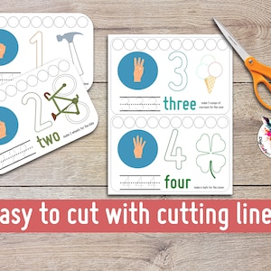 Creative Counting Play Doh Mats Numbers 1-10 Toddler Activities ...