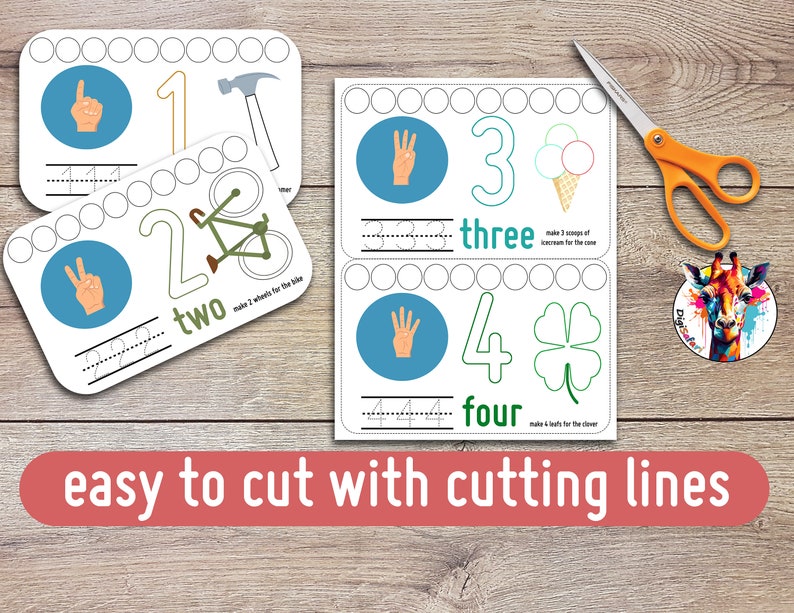 Creative Counting Play Doh Mats Numbers 1-10 Toddler Activities ...