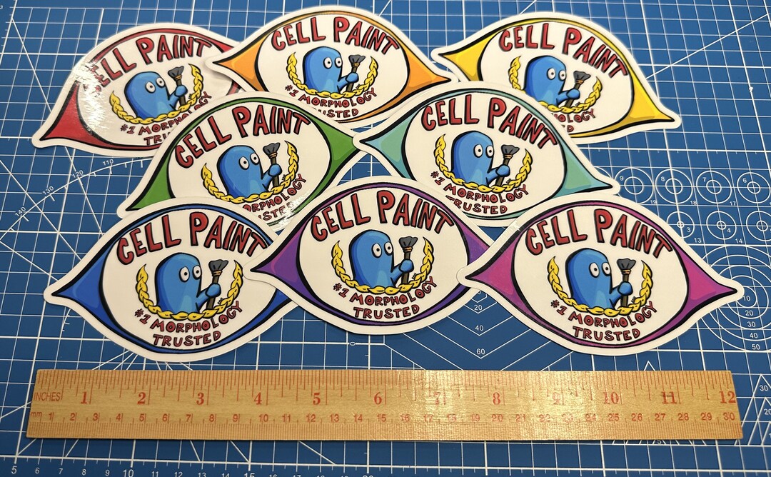 Cell Paint Vinyl Sticker - Etsy