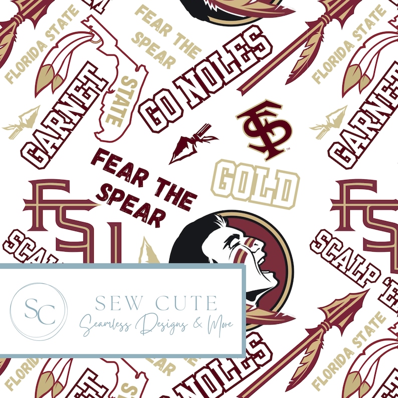 Noles White Seamless - Etsy