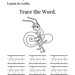 Printable Practice Guide Learn to Read Spell and Write With Coloring ...