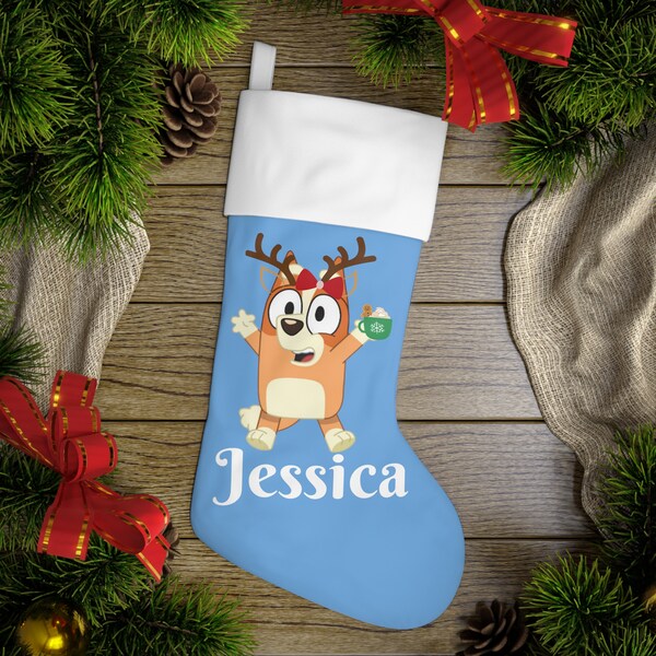 Custom Bluey Stocking - Etsy