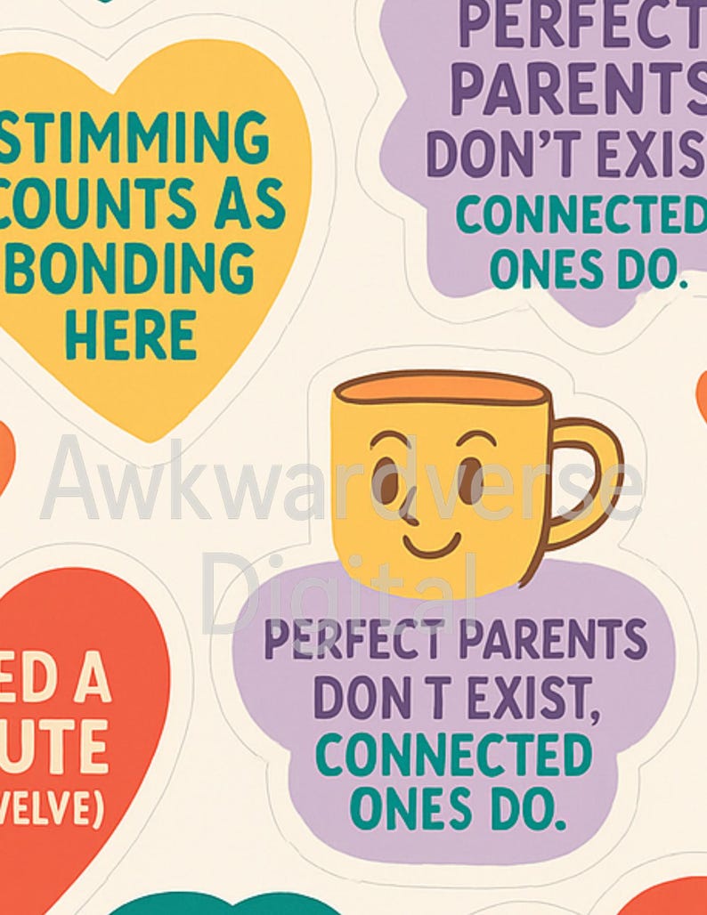 Neurodivergent Mom Life Vol. 3 – Printable Sticker Sheet With Autism ...