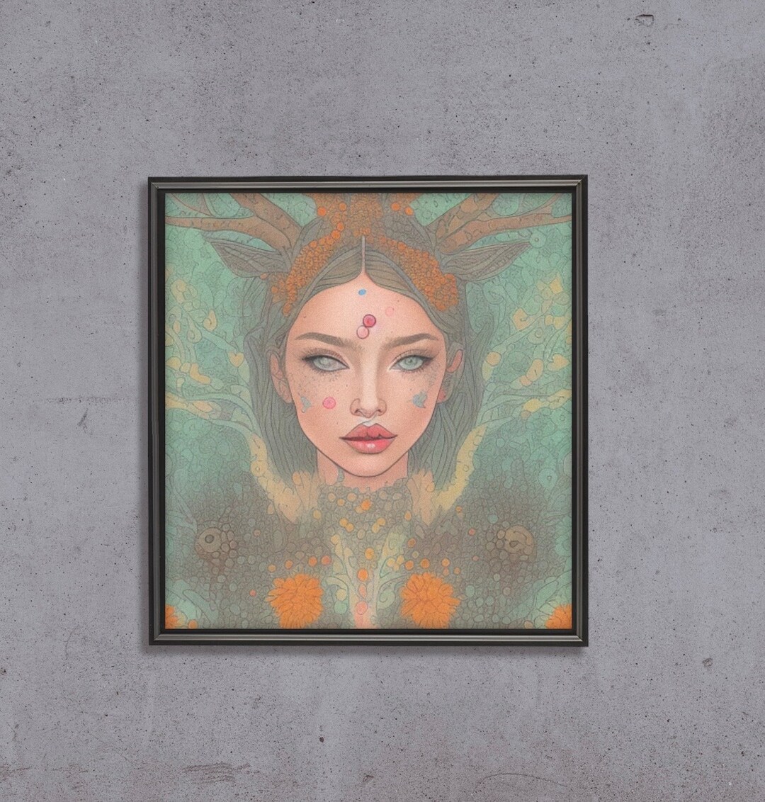 Tree Girl Art Print - Digital Art Prints - Etsy