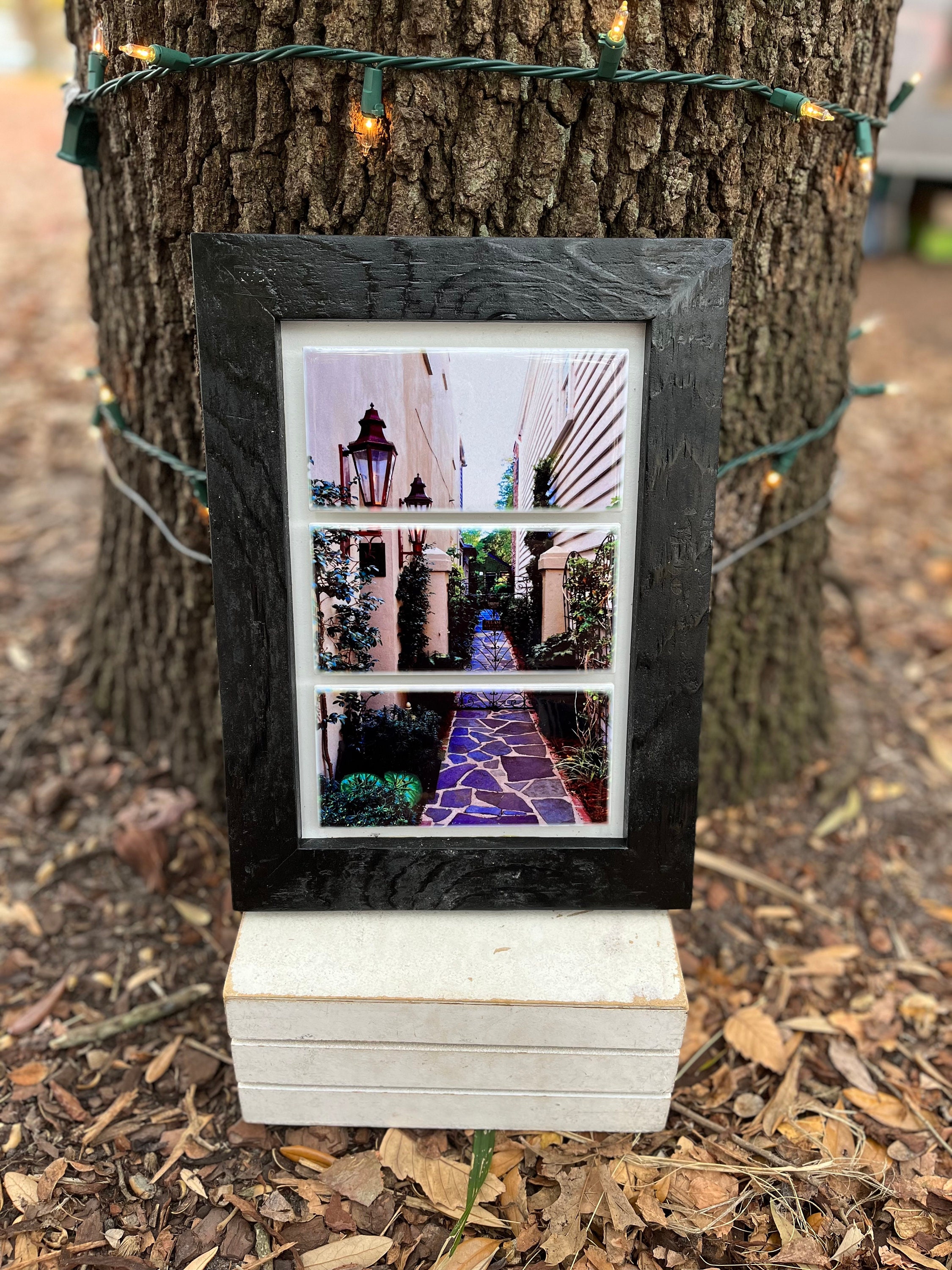 Handmade Cedarwood Frame W/ Ceramic Tile - Etsy