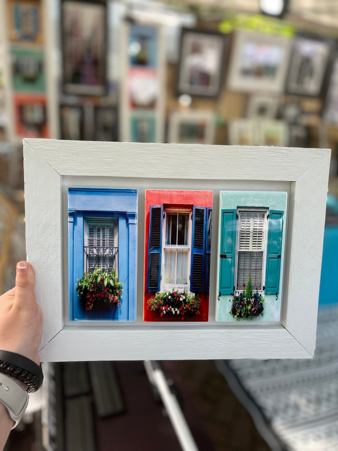 Handmade Cedarwood Frame W/ Ceramic Tile - Etsy