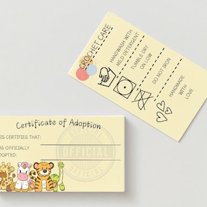 Handmade Crochet Care Labels for Your Amigurumi - Adopt With Confidence ...