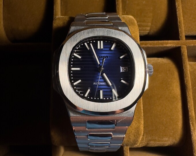 Seiko Nautilus Custom Automatic Watch With NH35 Movement Sapphire Glass - Etsy