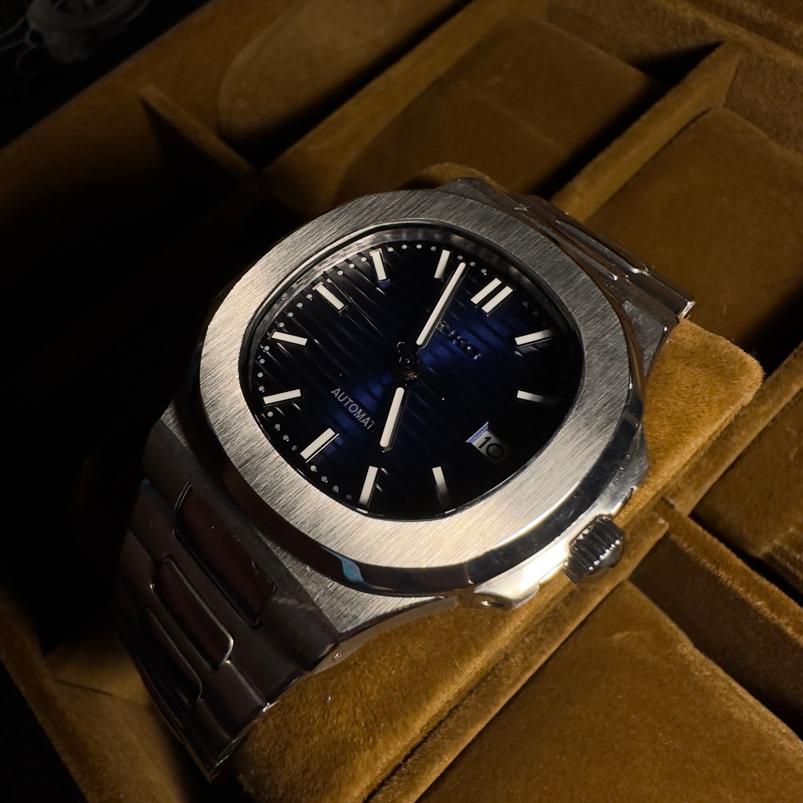 Seiko Nautilus Custom Automatic Watch With NH35 Movement Sapphire Glass - Etsy