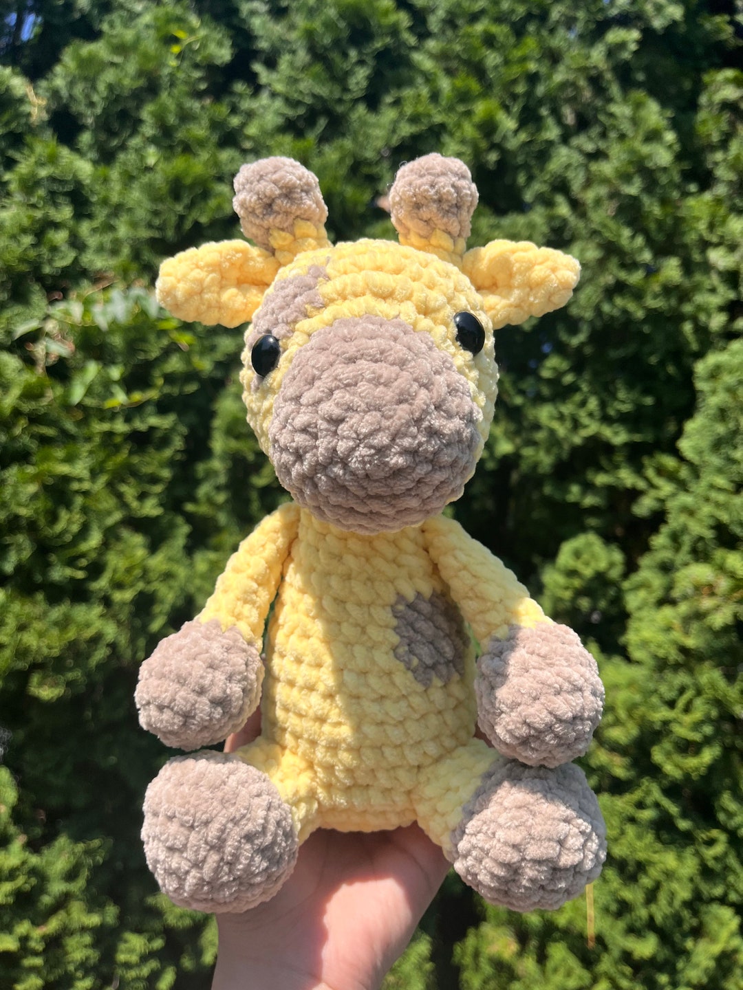 Crochet Giraffe Plushie Handmade Stuffed Animal Amigurumi Plush (MADE ...