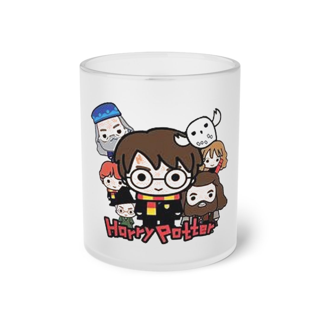 Frosted Glass Mug Harry Potter and Friends , Hogwarts Friends Mug - Etsy
