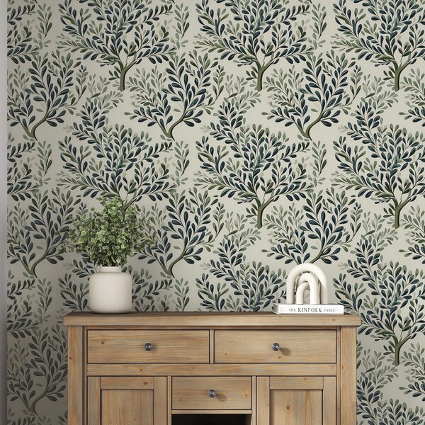 Peel and Stick Wallpaper Olive Tree - Etsy