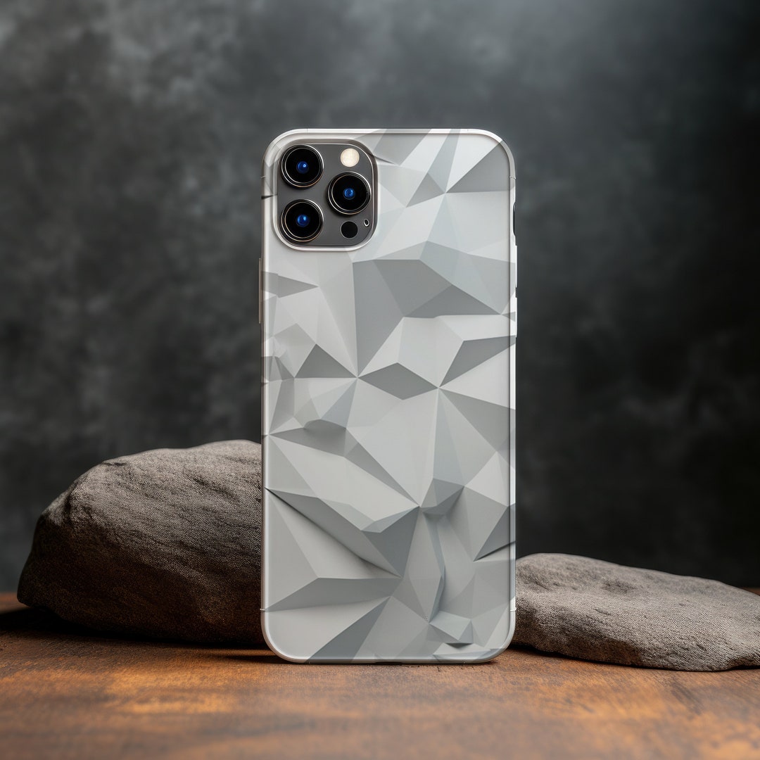 Silver Crystal Mosaic iPhone 15 Pro Max Case Slim iPhone Case - Etsy