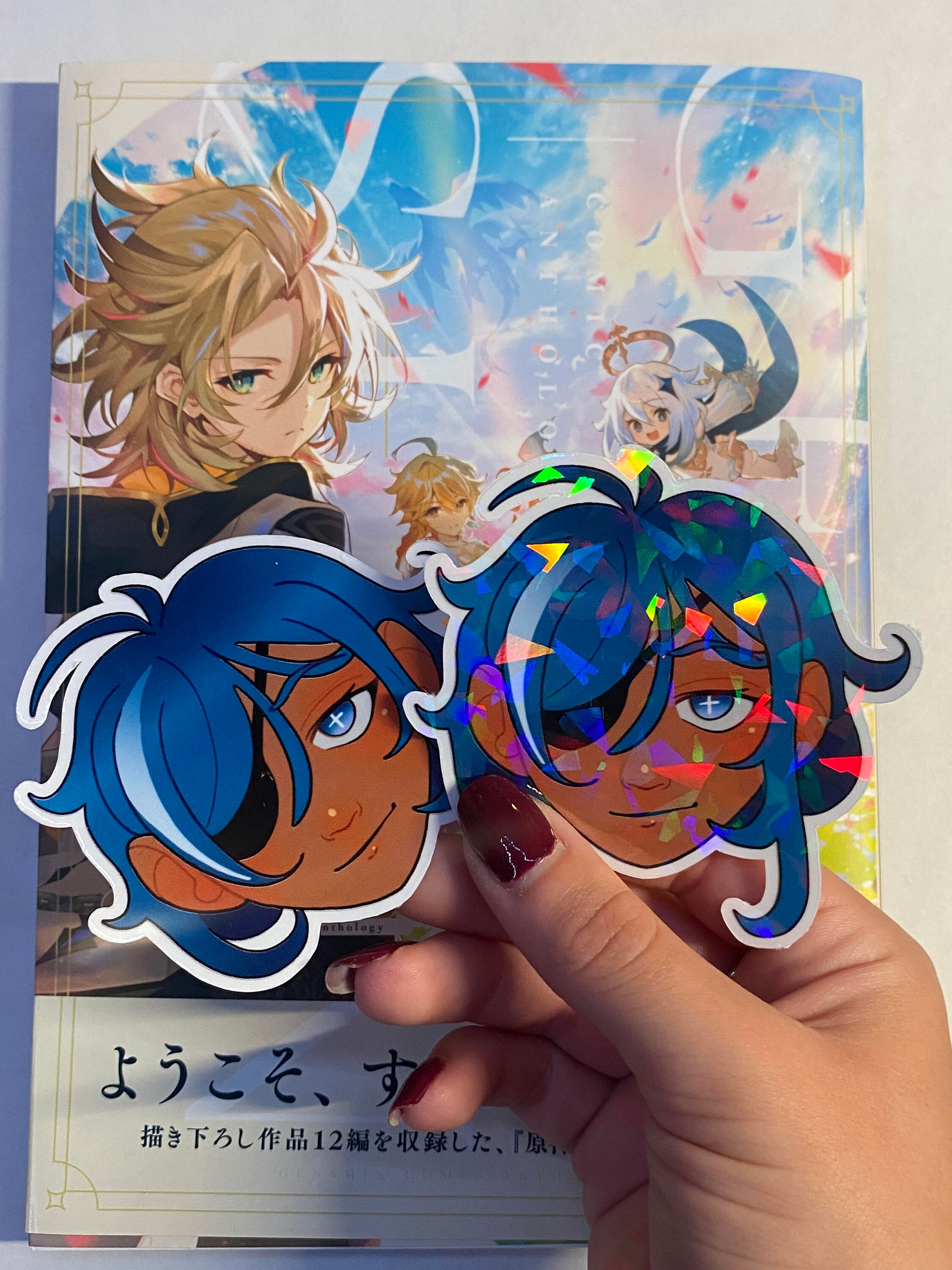 Genshin Impact Character Stickers Kaeya Diluc Venti - Etsy