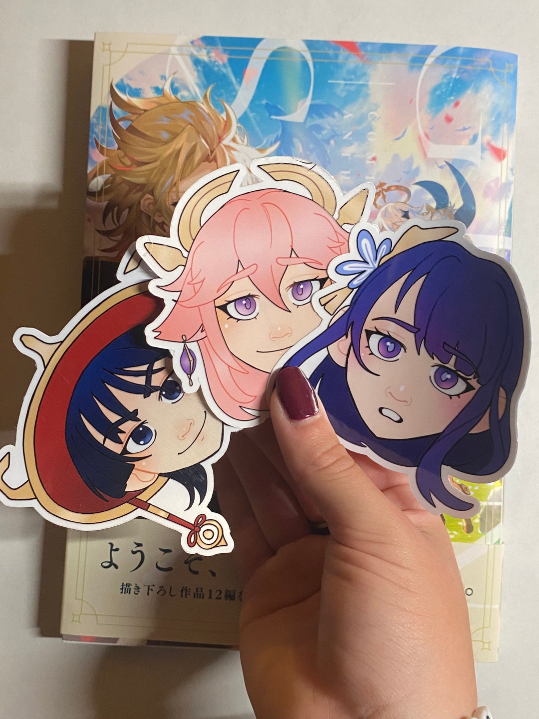 Genshin Impact Inazuma Stickers Yae Miko Raiden Shogun - Etsy