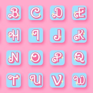 Hand Drawn Barbie Ios App Icon Pack - Etsy