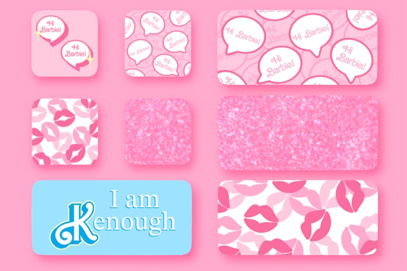 Hand Drawn Barbie Ios App Icon Pack - Etsy