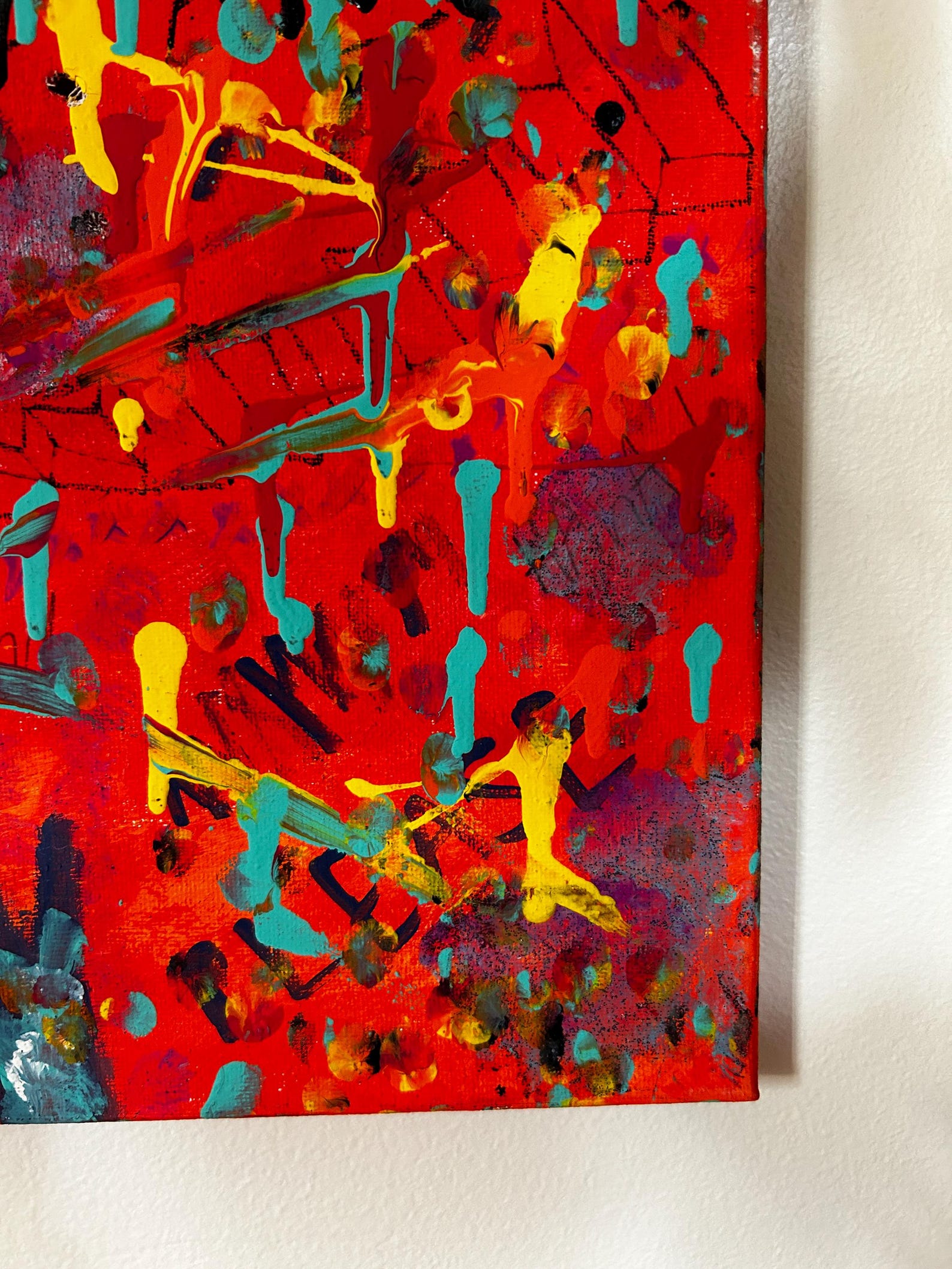 Anger I Original Acrylic Painting on Stretched Canvas Art Expressionism ...