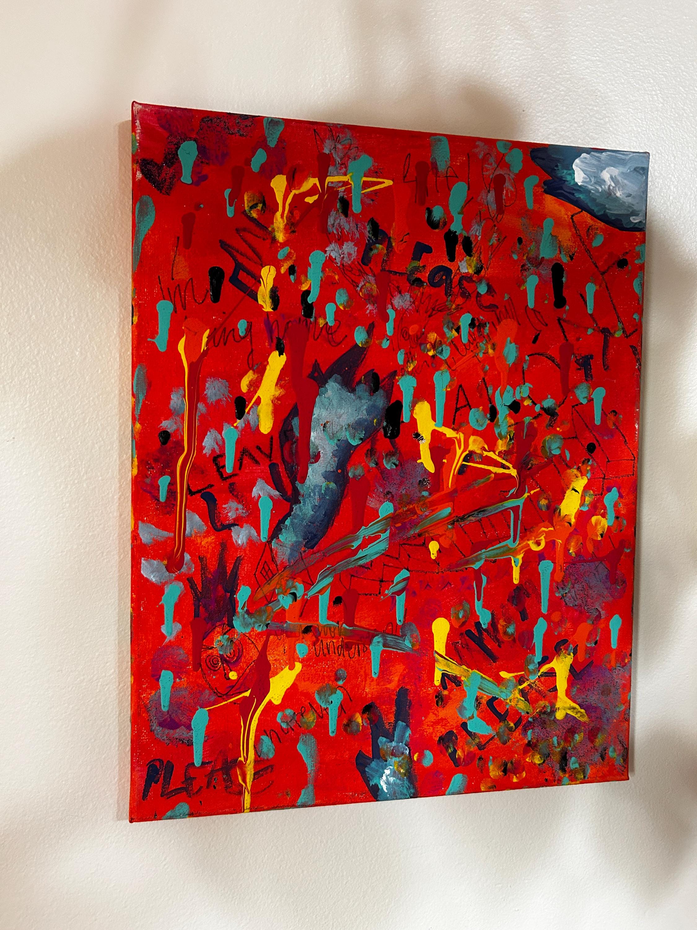 Anger I Original Acrylic Painting on Stretched Canvas Art Expressionism ...