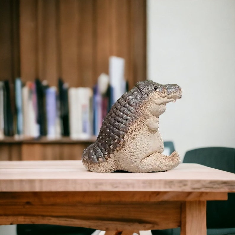 Crocodile Figurine Ceramic Alligator Sculpture Crocodile Sculpture ...