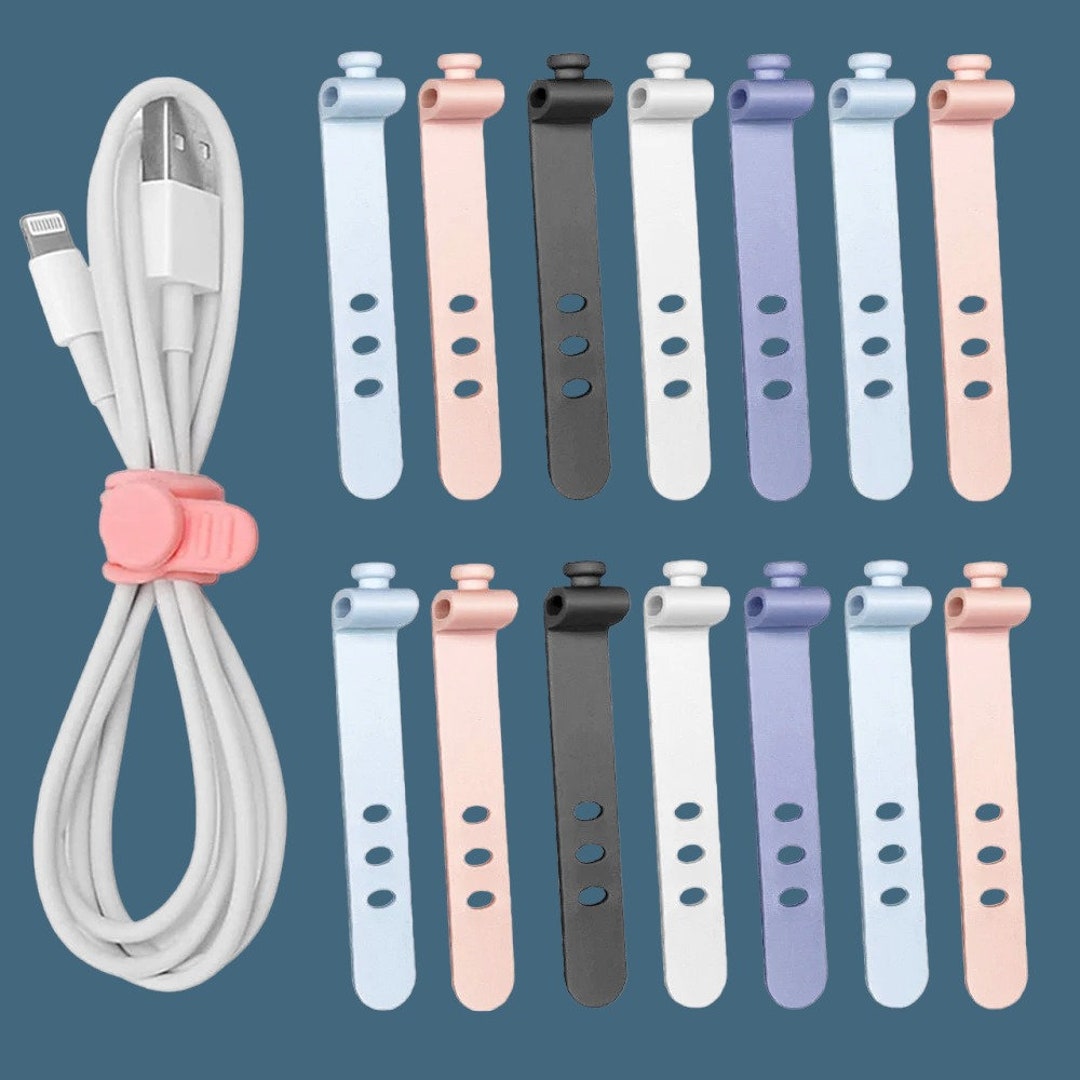 Cable Organizer Silicone Cable Holder Cord Organizer - Etsy