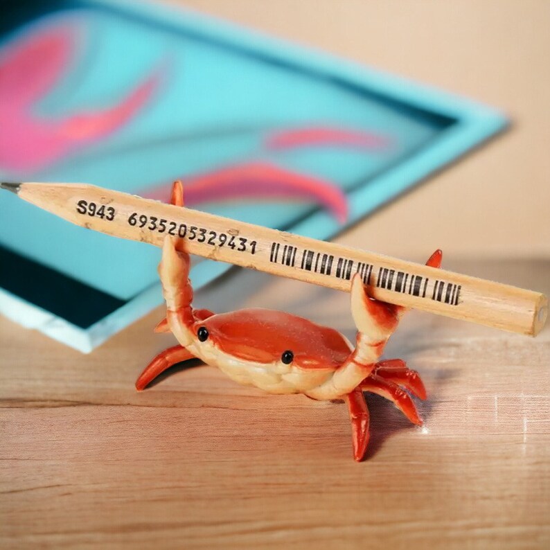 Crab Pen Holder Fountain Pen Holder Pen Holder for Desk Crab Figure ...