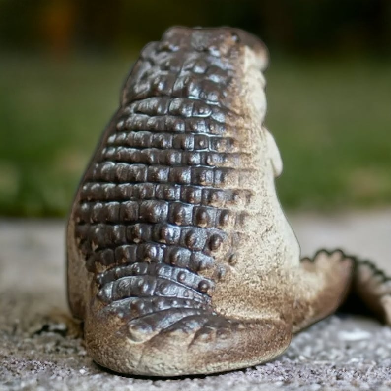 Crocodile Figurine Ceramic Alligator Sculpture Crocodile Sculpture ...