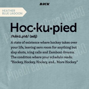 Funny Hockey Hockupied Definition T-shirt - Etsy