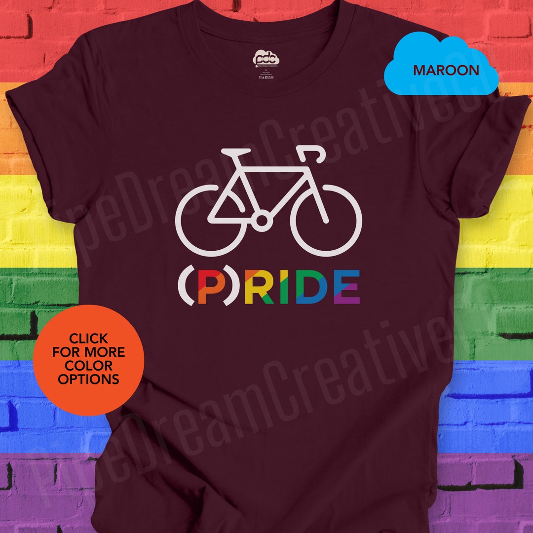 LGBTQ Gay Pride Bike Lover T-shirt - Etsy