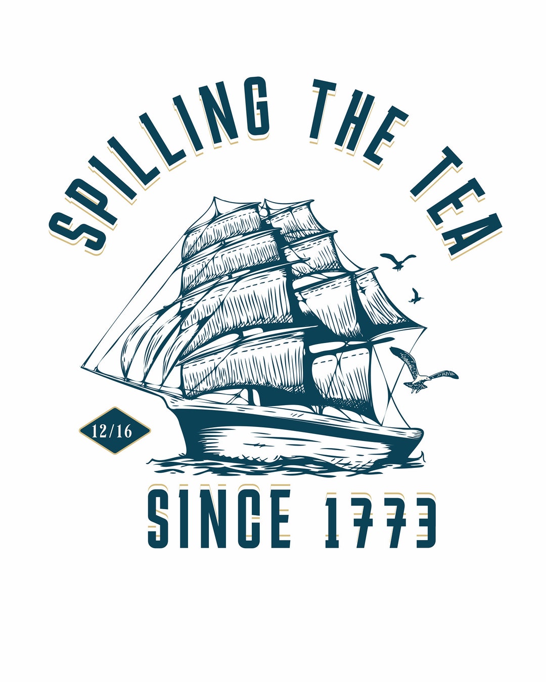 Spilling the Tea Boston Tea Party SVG High Quality Instant Download SVG ...