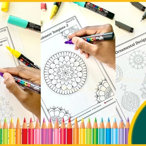 Mandala Guidance, Practice Sheets & Coloring (50 Pages), Learn to Draw ...