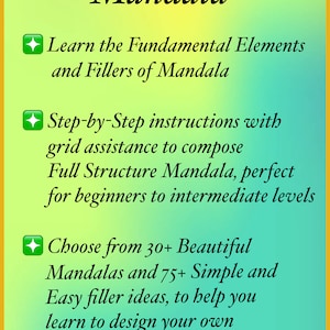 Mandala Guidance, Practice Sheets & Coloring (50 Pages), Learn to Draw ...