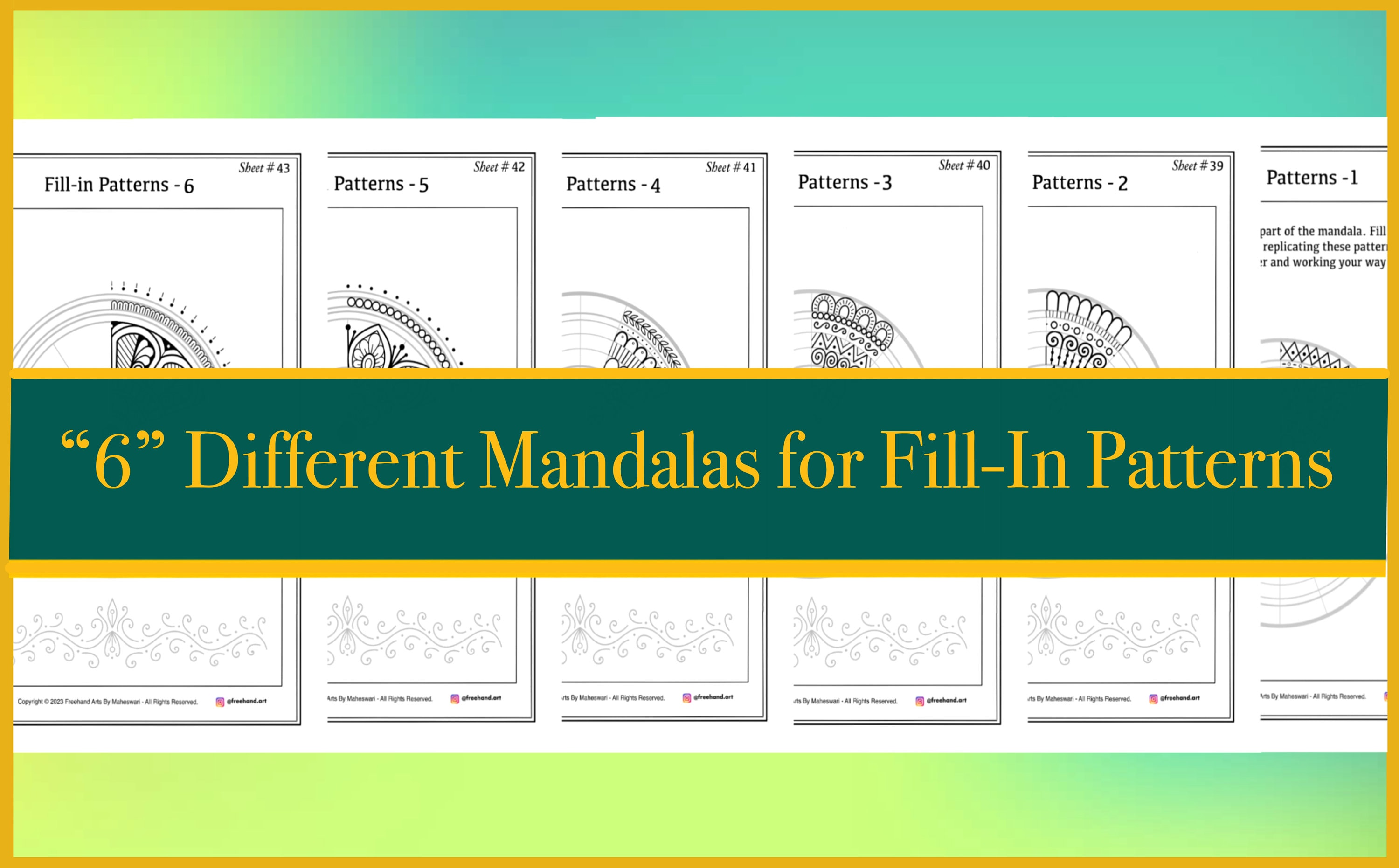 Mandala Guidance, Practice Sheets & Coloring 50 Pages, Learn to Draw ...