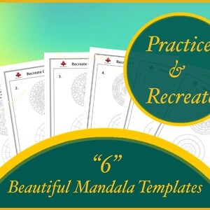 Mandala Guidance, Practice Sheets & Coloring (50 Pages), Learn to Draw ...