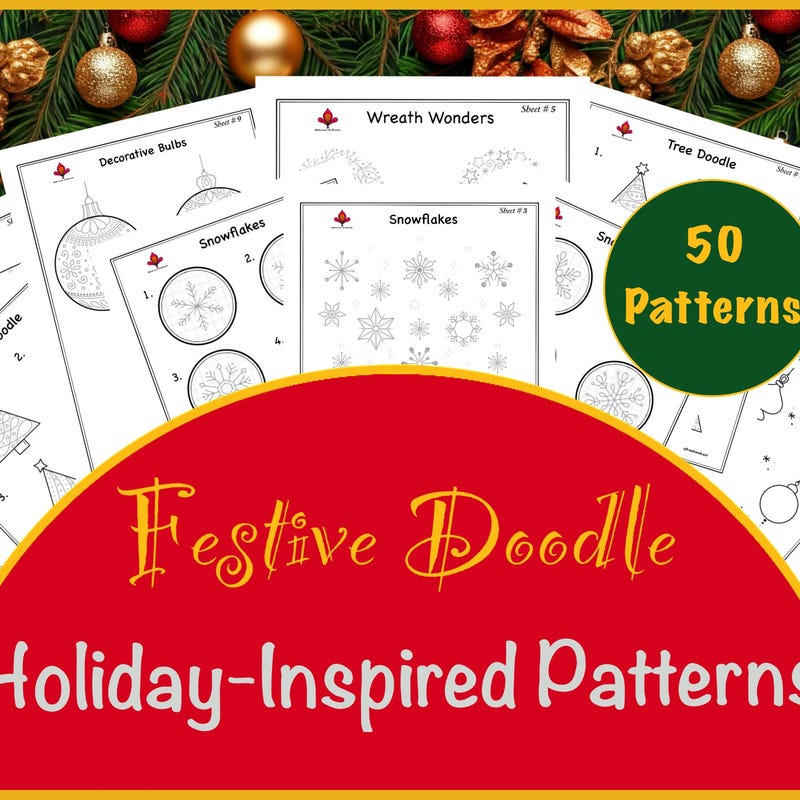 Christmas Tracing Printables - Etsy UK