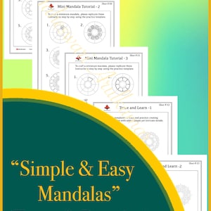 Mandala Guidance, Practice Sheets & Coloring (50 Pages), Learn to Draw ...