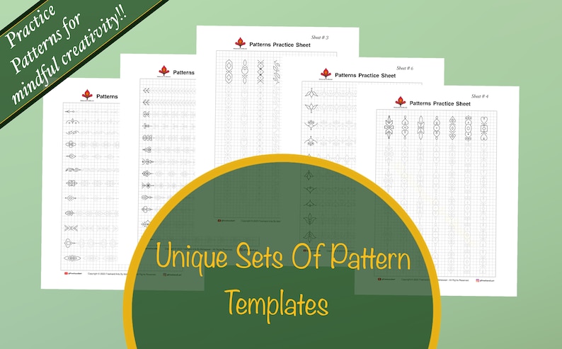Fun & Easy Pattern Templates for Practice: Tracing and Drawing for ...